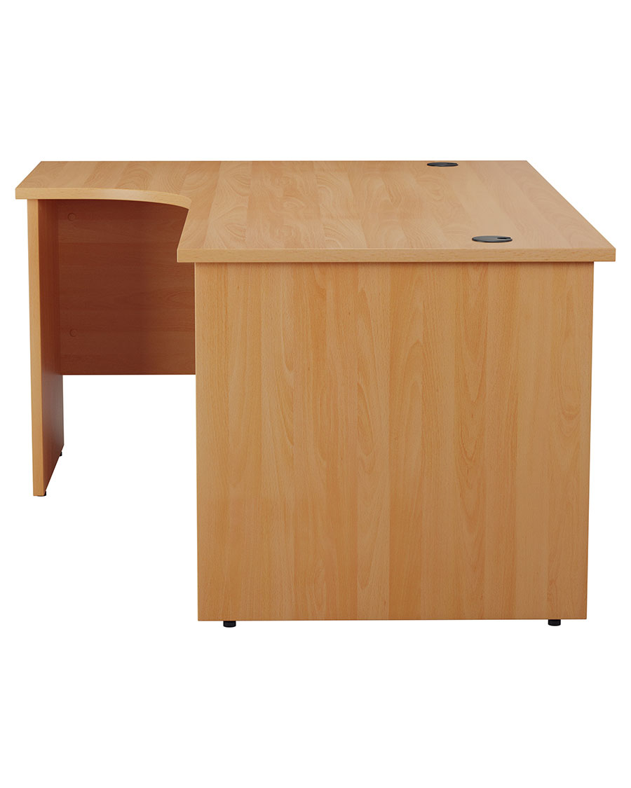 Panel End Crescent Workstation - Left 24H